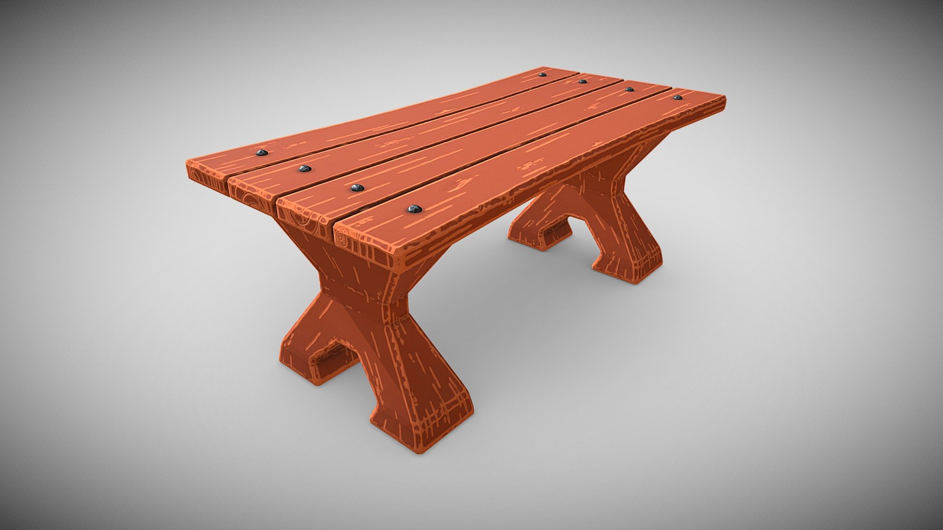 Stylized Wooden Table - Buy Royalty Free 3D model by Nemanja Milosevic ...