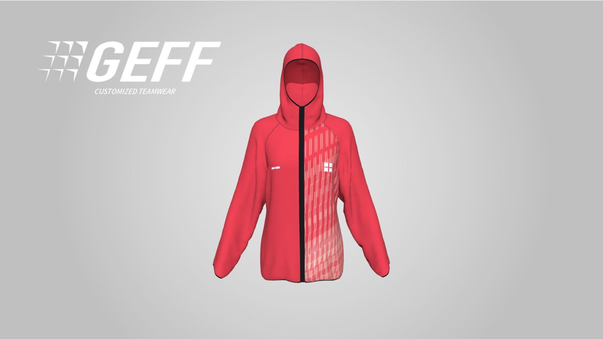 GEFF RAIN COLLECTION HOODED TRACKSUIT JACKET - 3D model by GEFF SPORT ...