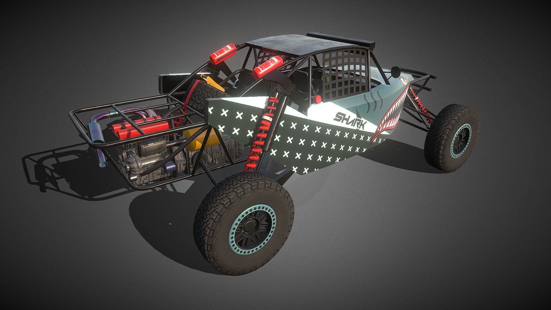 Alumi Craft Shark Buggy (Optimized) - Buy Royalty Free 3D model by ...