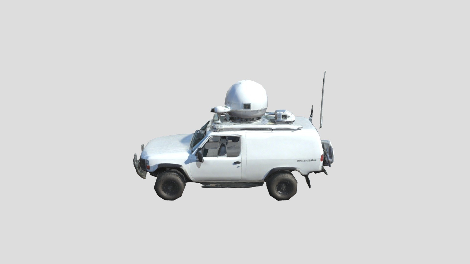 Mobile Weather Radar car - 3D model by susogiscool [ad848e5] - Sketchfab