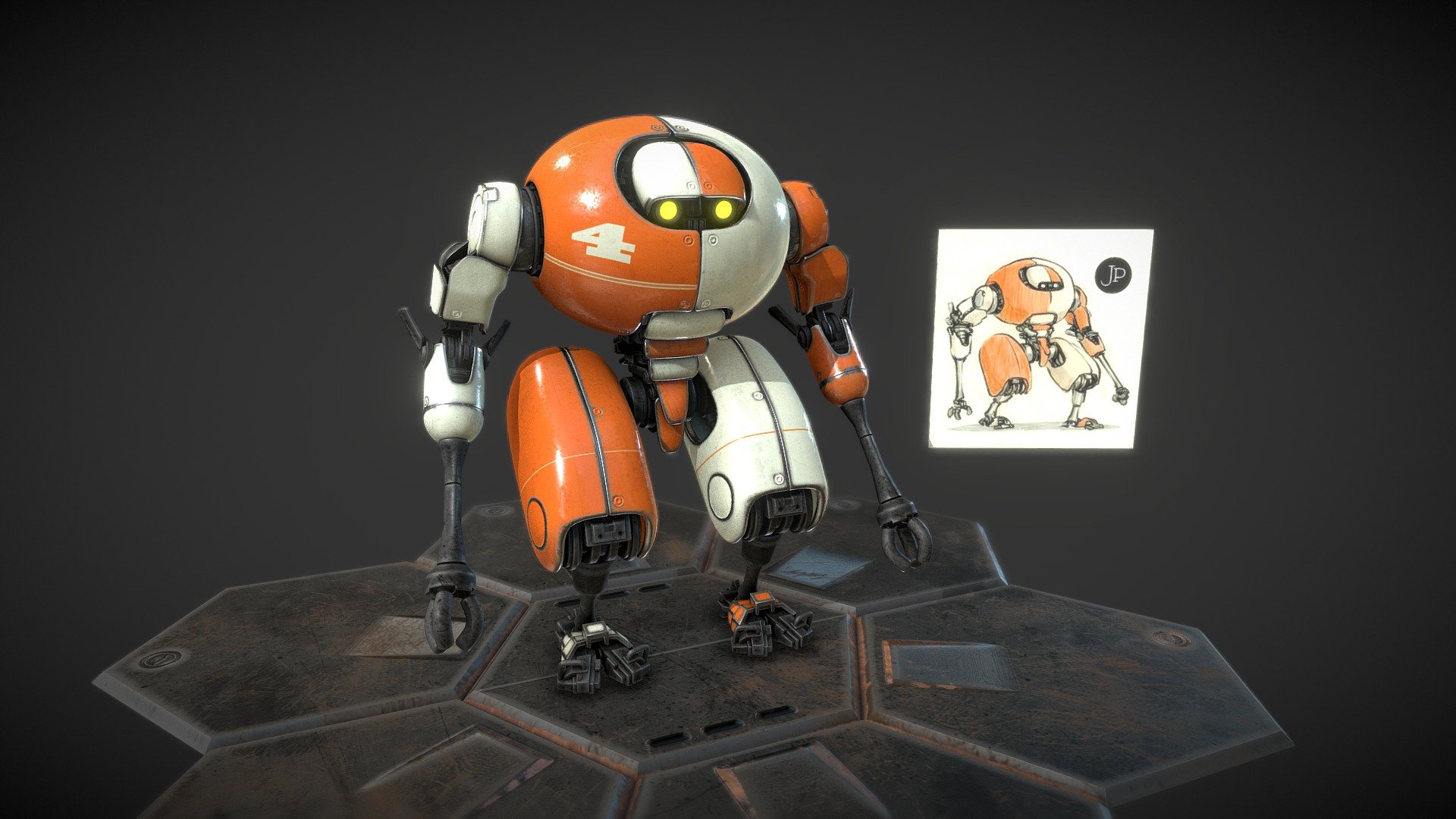 N4 robot - 3D model by giobiancoFB [ad857e9] - Sketchfab