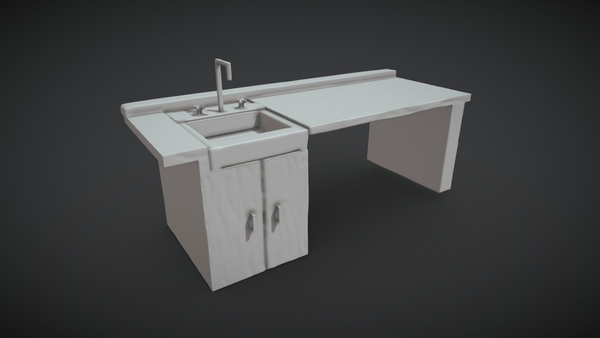 Laboratory table with tray - Download Free 3D model by ...