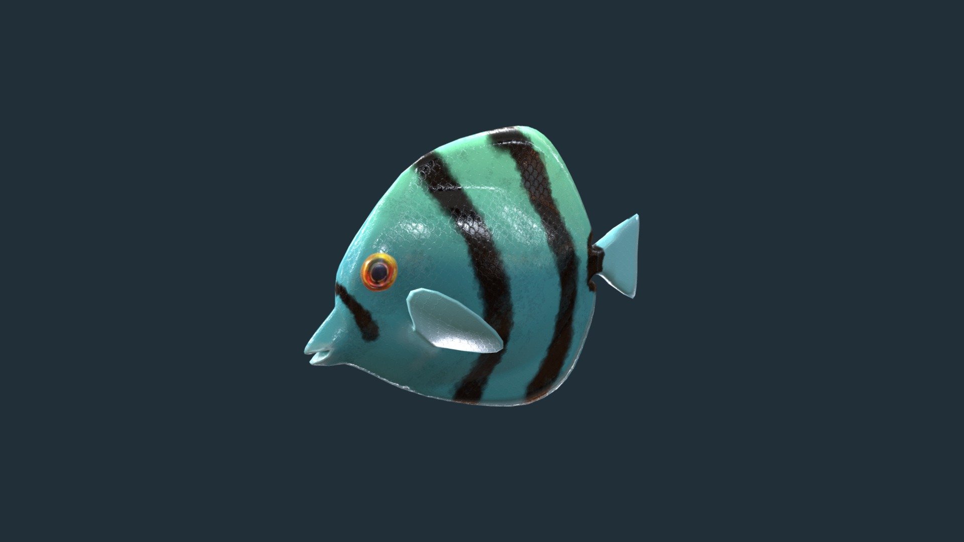 Blue-ish Fish - 3D model by tu_nguyen (@tu_nguyen_3105) [ad8c20a ...