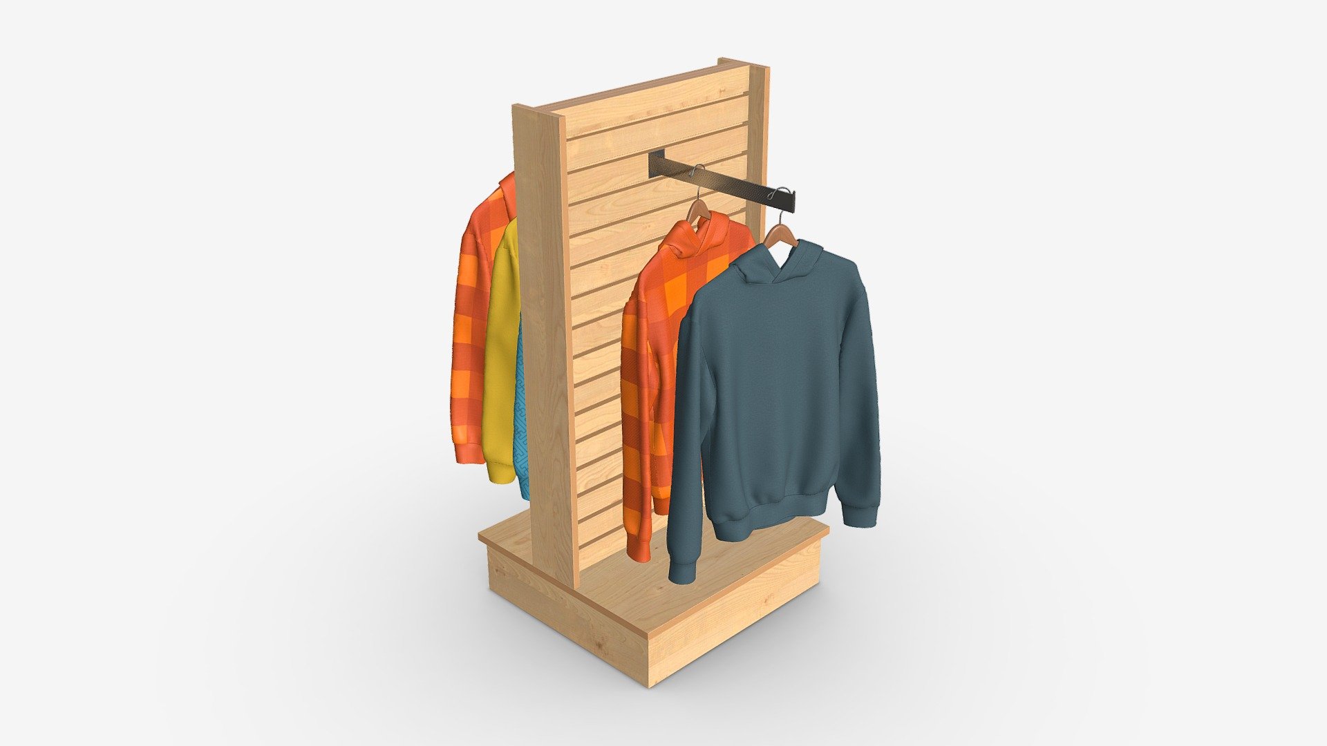 Store T-shaped 2-Way Merchandiser - Buy Royalty Free 3D model by ...