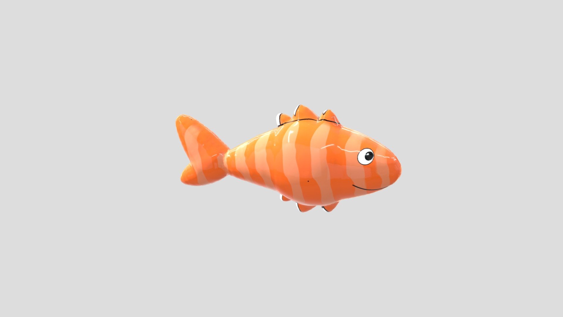 Fish Cartoon 3D Model - 3D model by rizkianggraeni07 [ad8f6c2] - Sketchfab