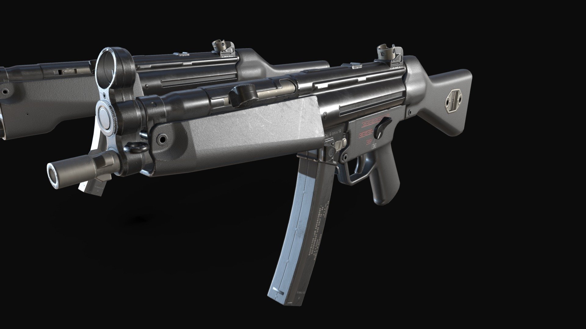 MP5 - 3D model by Phrong (@chezzyman) [ad939a0] - Sketchfab