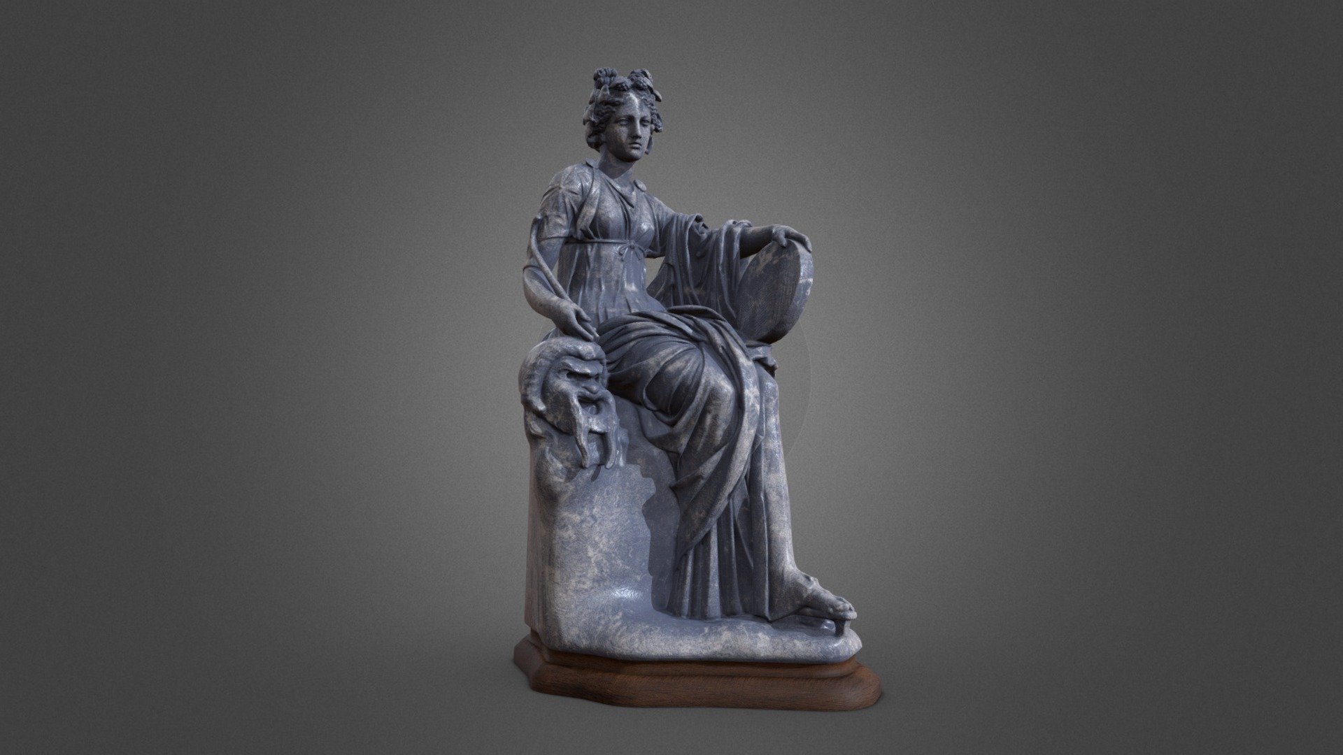 Statue of the Muse Thalia - Download Free 3D model by Samuel F. Johanns ...