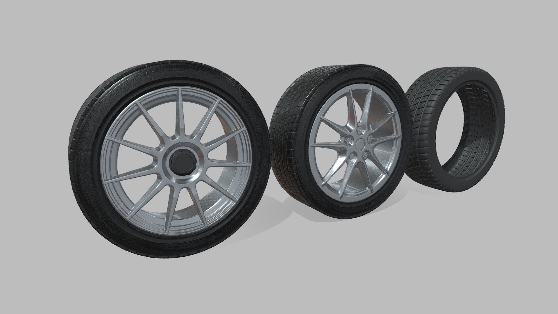 Car wheels and tire - Download Free 3D model by MMC Works (@mmcworks ...