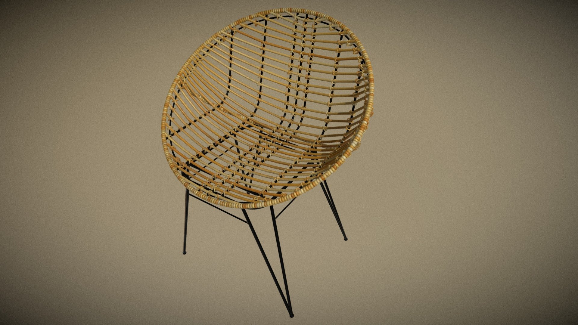 Rattan Chair - 3D model by MGD [ad94103] - Sketchfab