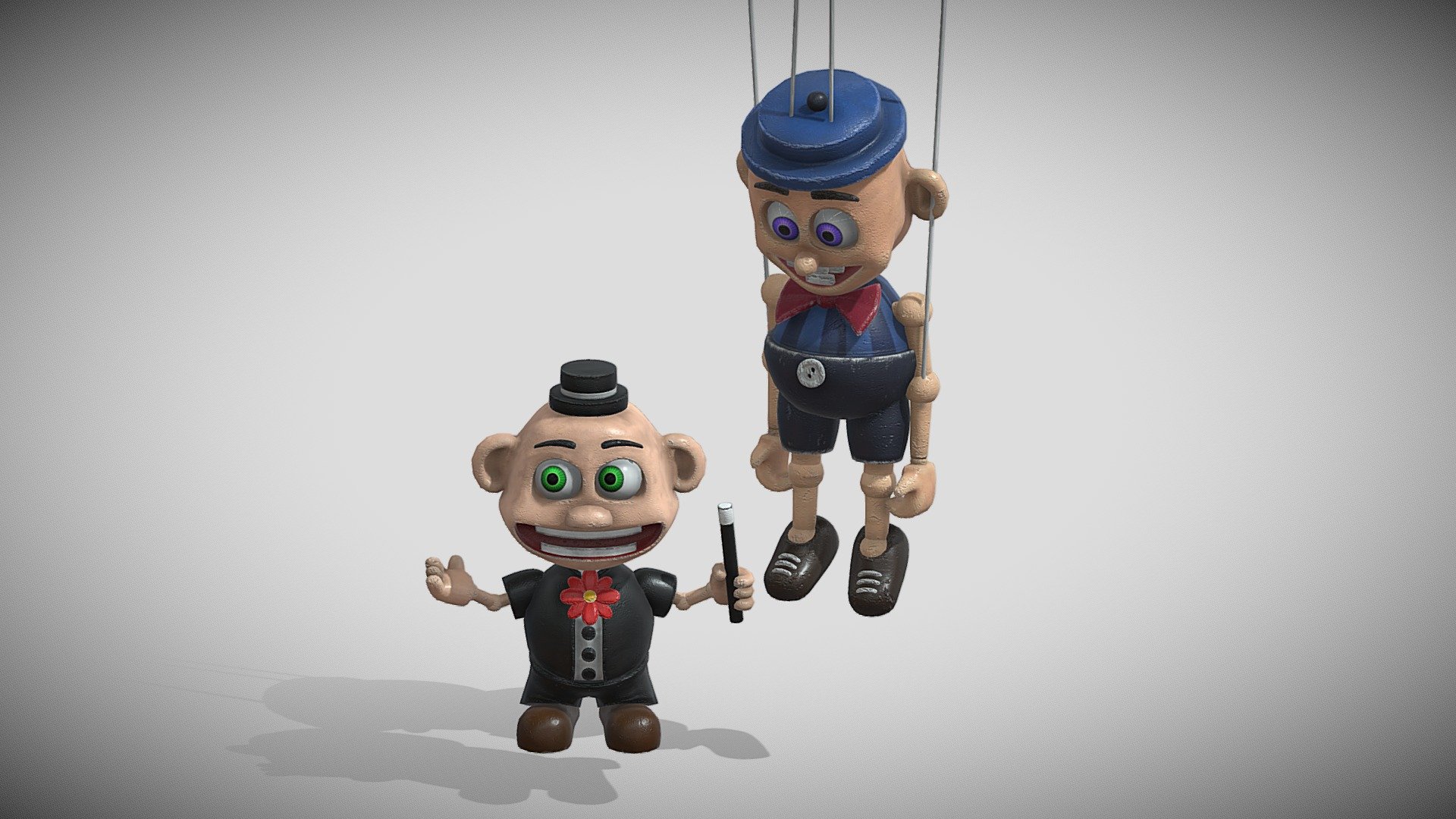 Litle Joe & Magician Toy - Download Free 3D model by fnafmen2010 ...