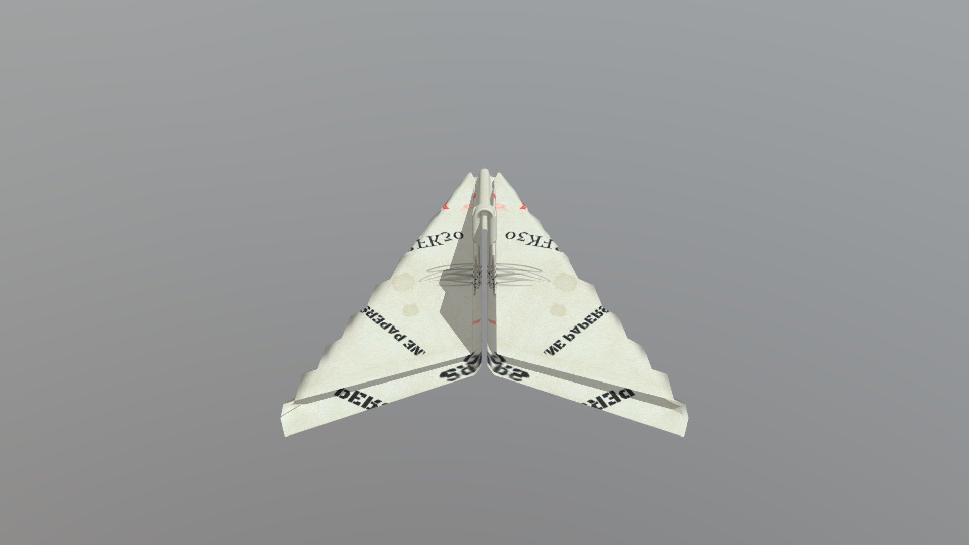 Plane paper RIG (Arnold,Redshif,Rendrmn,Vray) - Download Free 3D model ...