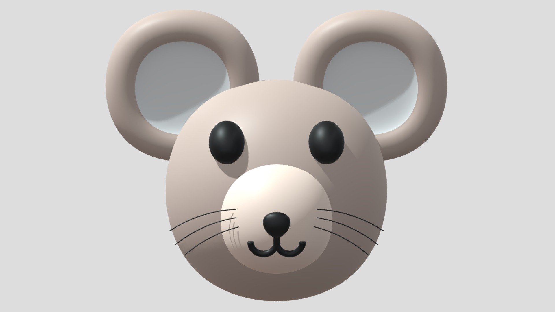 Cartoon Mouse Rat Head - Buy Royalty Free 3D model by Philip Storm ...