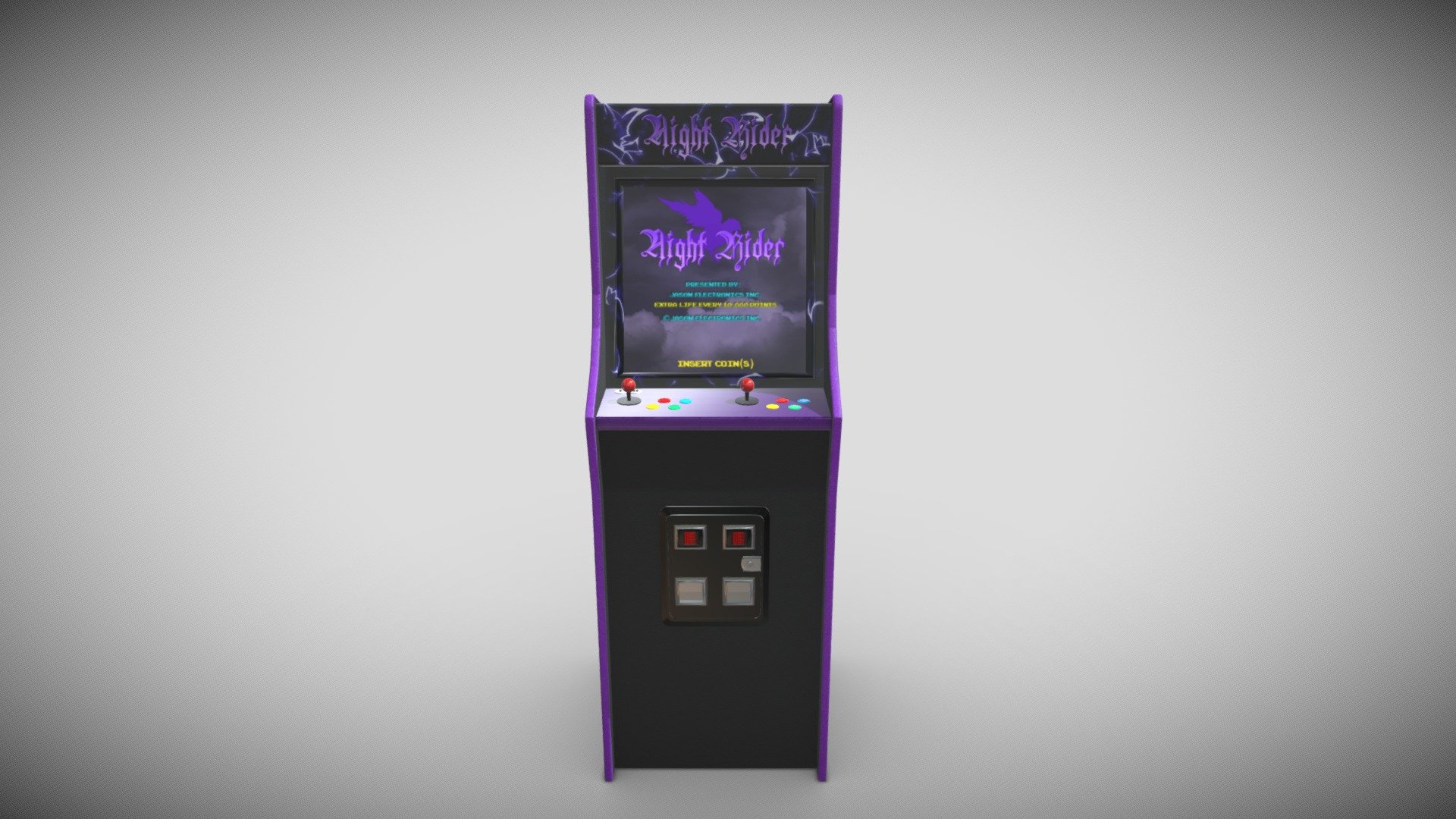 Night Rider Arcade Cabinet - 3D model by Jason L (@Snarby) [ad97122 ...