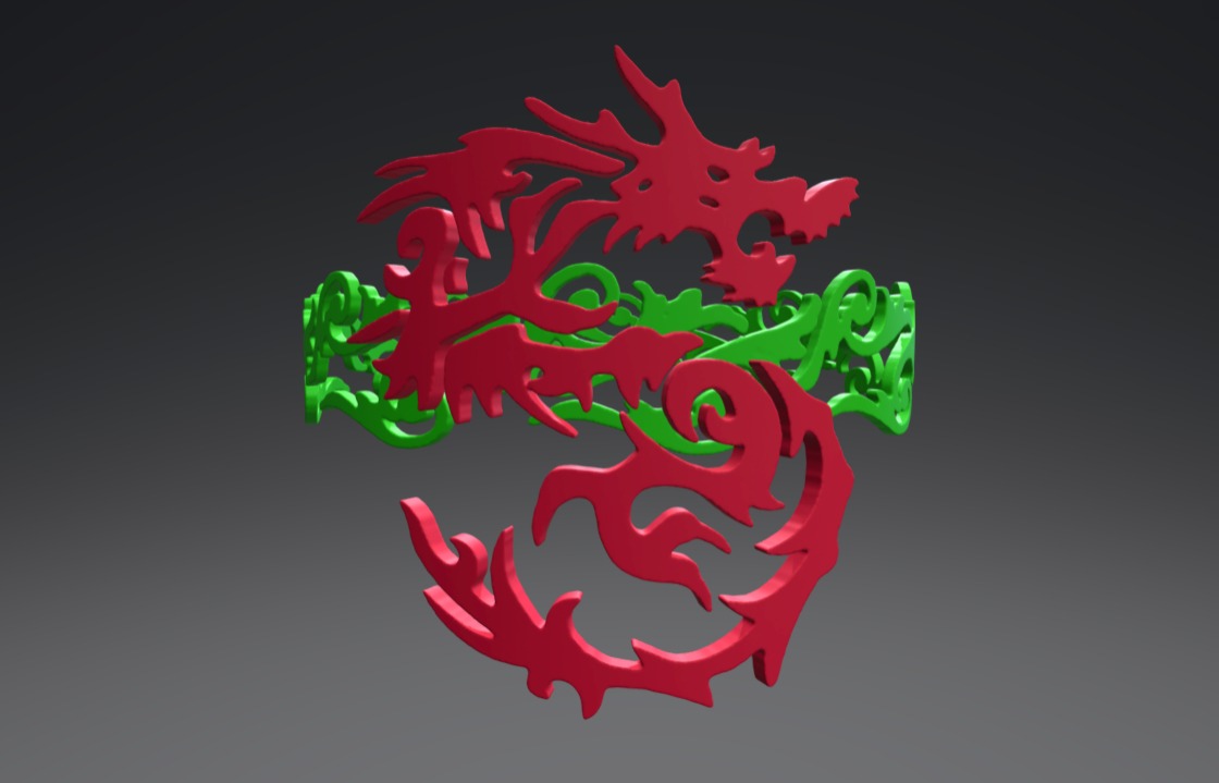 Dragon Ring 2 - 3D model by bater [ad97610] - Sketchfab