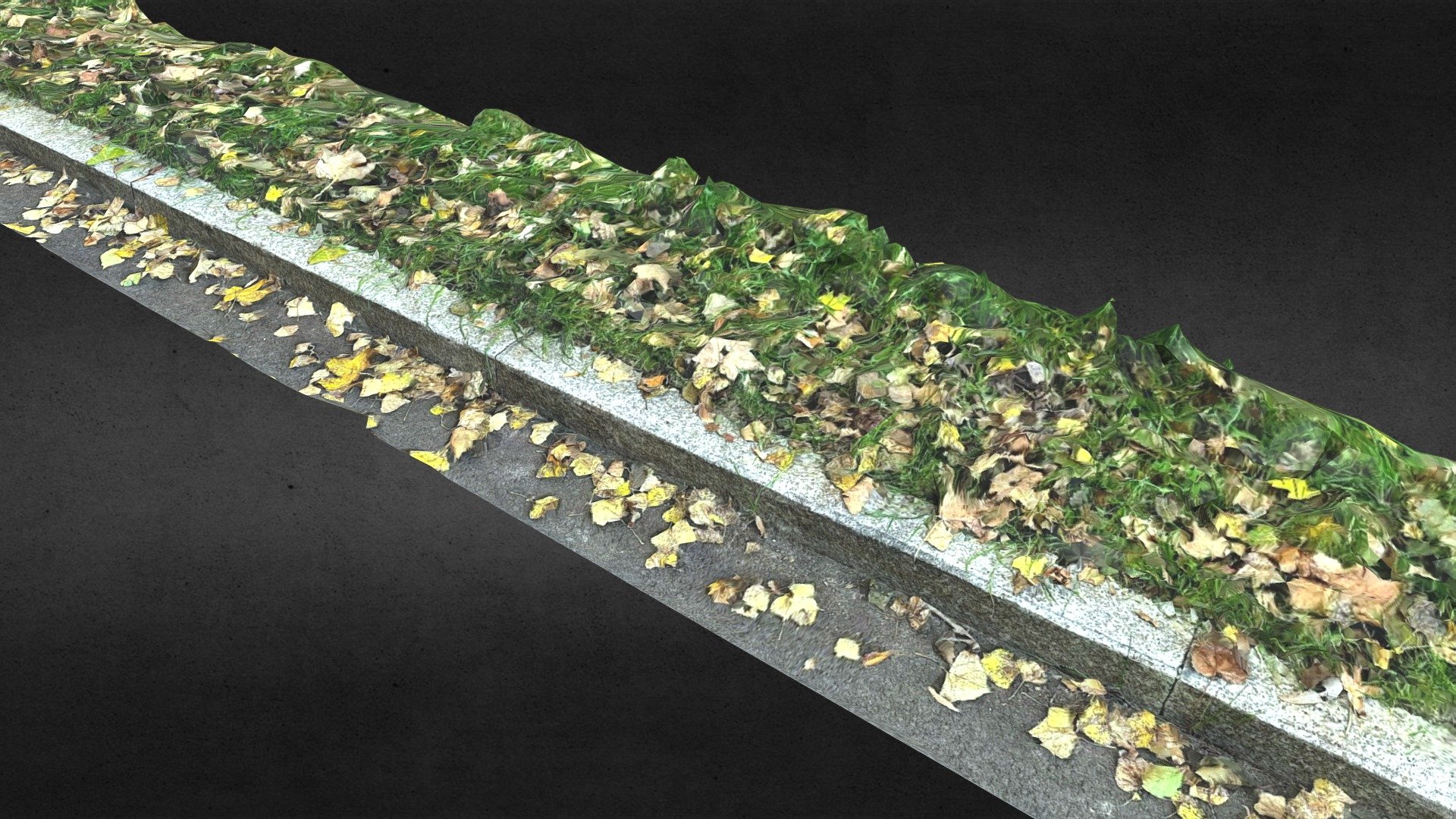 Curb covered by leaves - Download Free 3D model by Tomhaj [ad99d28 ...