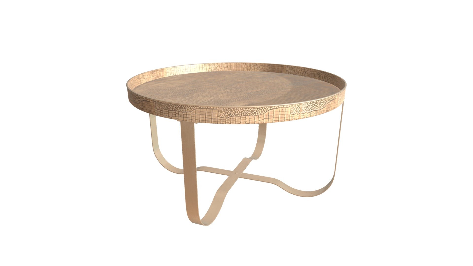 Vannes Coffee Table Brass - 109839 - Buy Royalty Free 3D model by Zuo Modern (@zuo) [ad9a151 ...