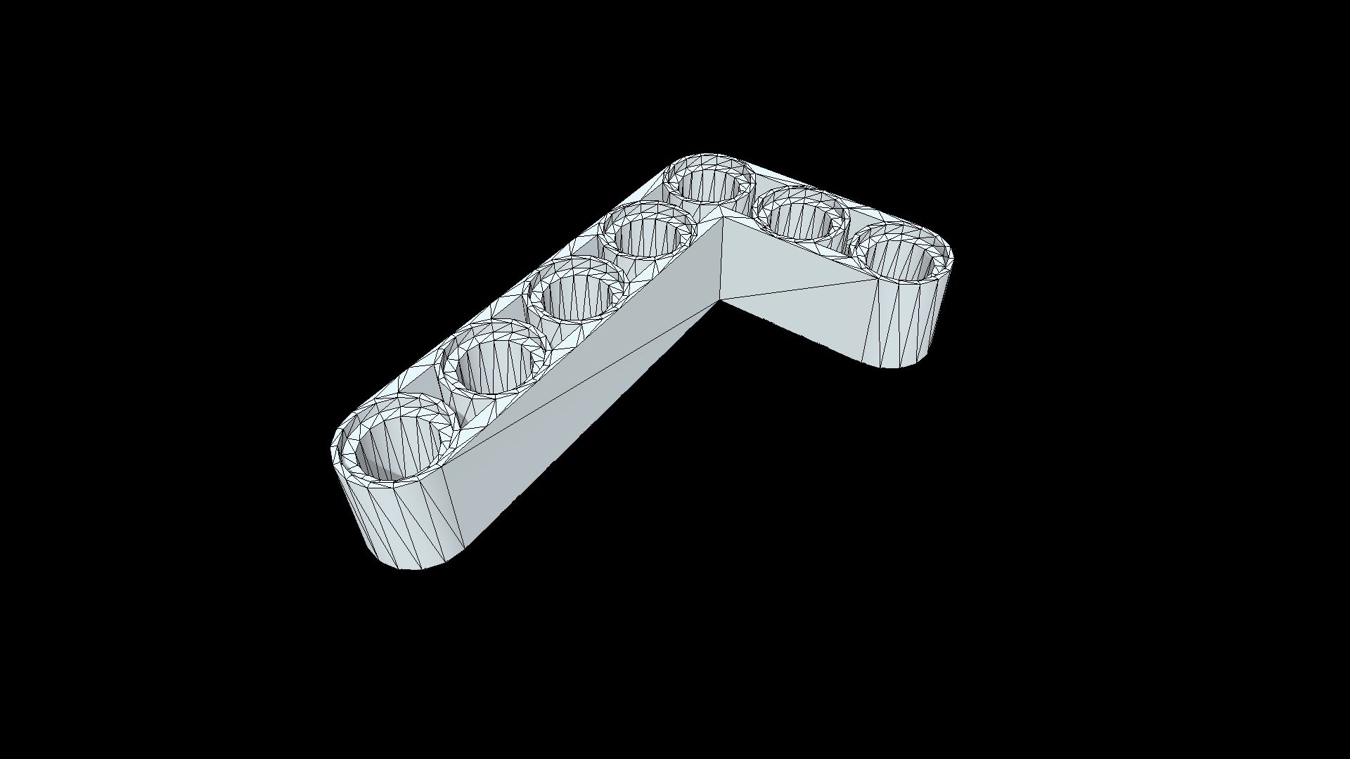 Liftarm, Modified Bent Thick L-Shape 3 x 5 - 3D model by ...