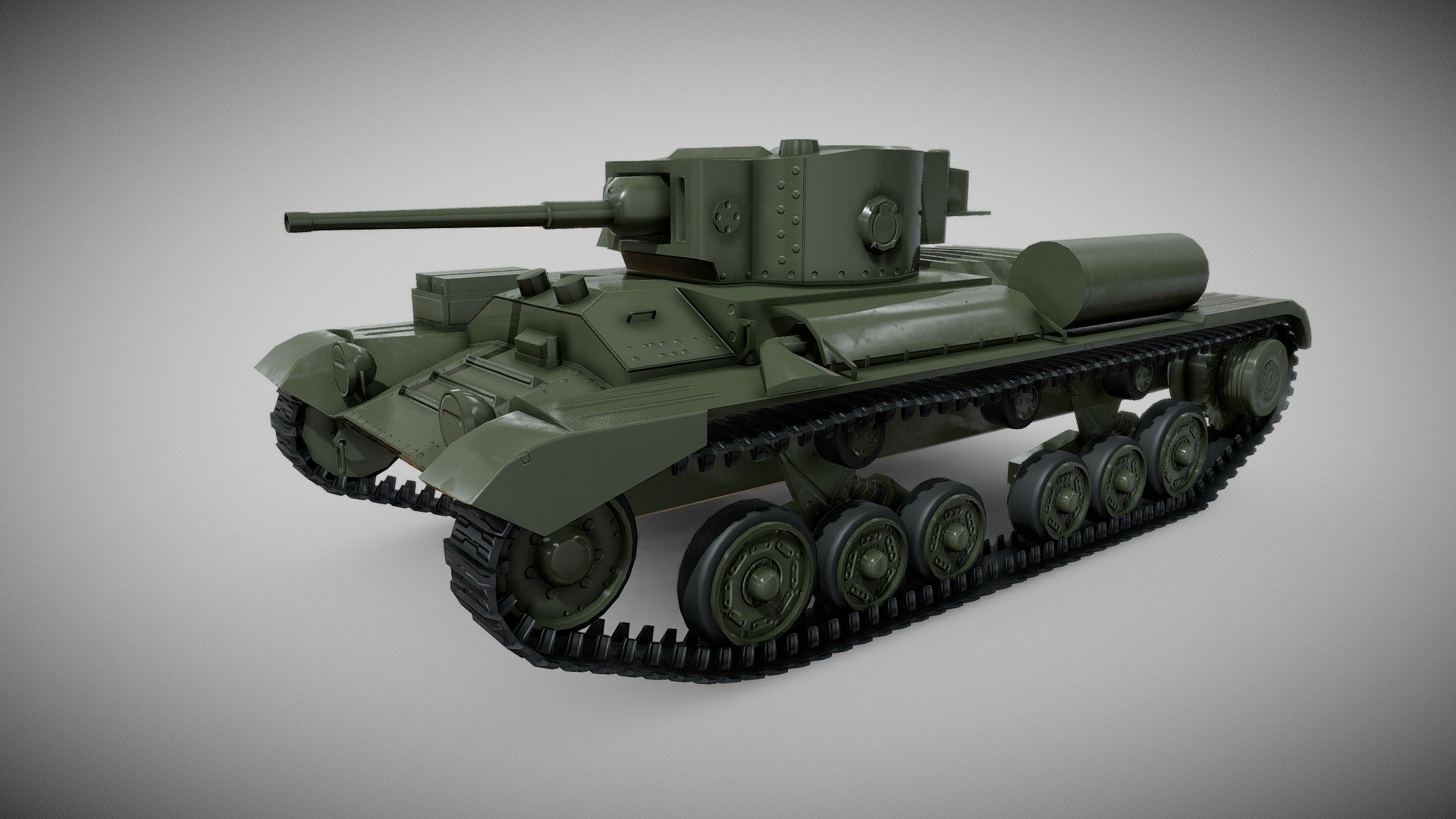 Infantry Tank Mk.III «Valentine» V - LowPoly - 3D model by AkSdev ...