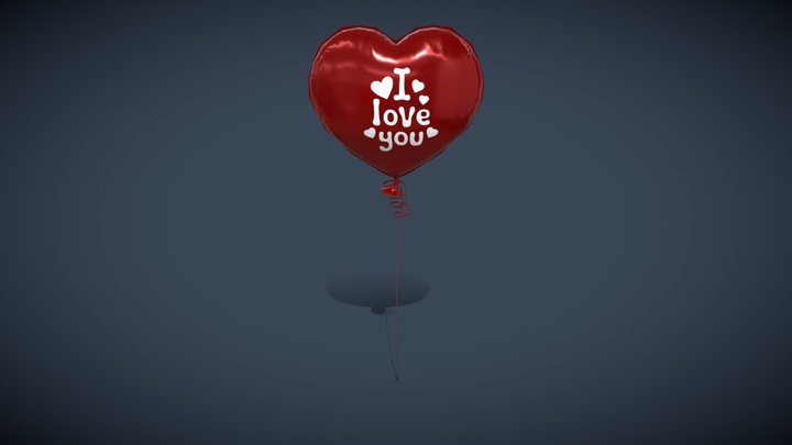Balloon-heart-shaped 3D models - Sketchfab