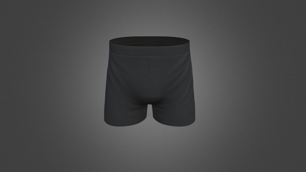 Boxer Short Black - 3D model by vgenomal [ada1867] - Sketchfab