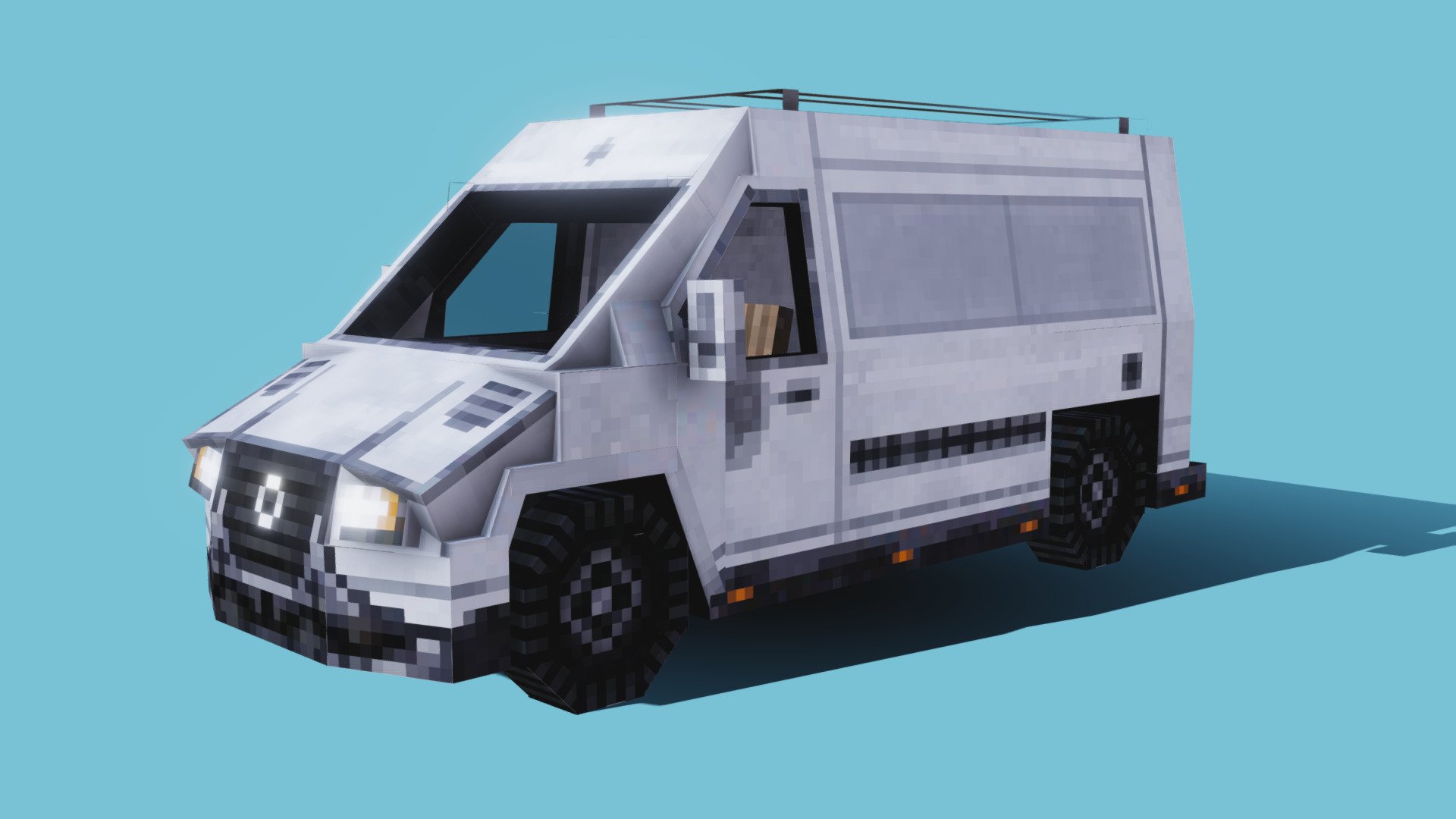 Sprinter Van Minecraft - 3D model by Artbor [ada5d7b] - Sketchfab