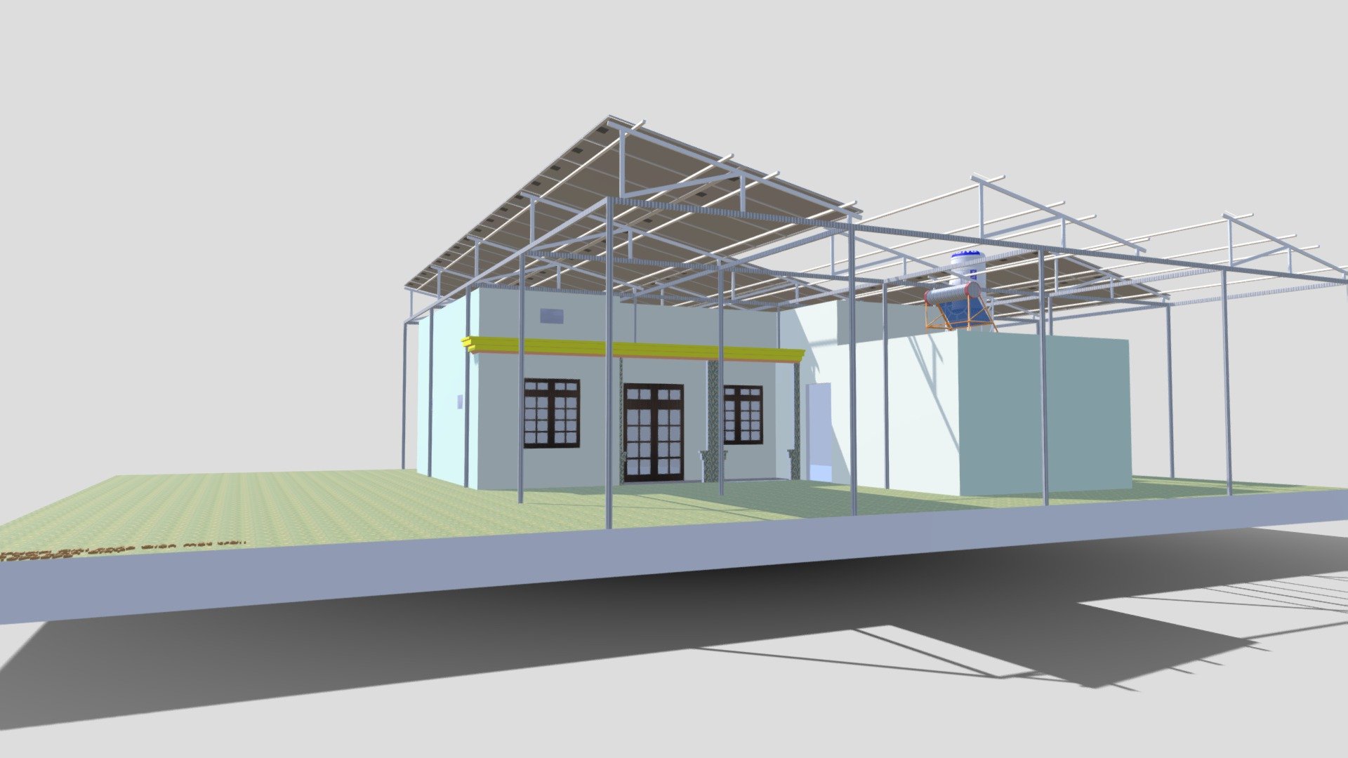 Solar rooftop 29.52kwp - 3D model by solarx.vn [ada6ce5] - Sketchfab
