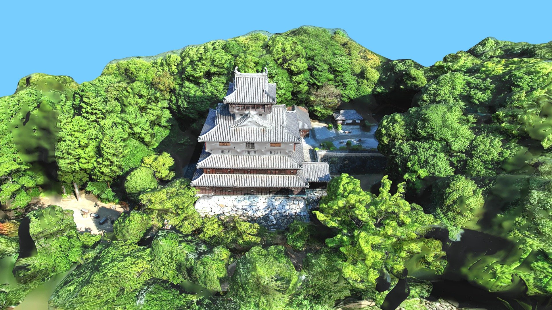 Iwakuni Castle, 岩国城 Japan - 3D model by LibanCiel [adaa83f] - Sketchfab
