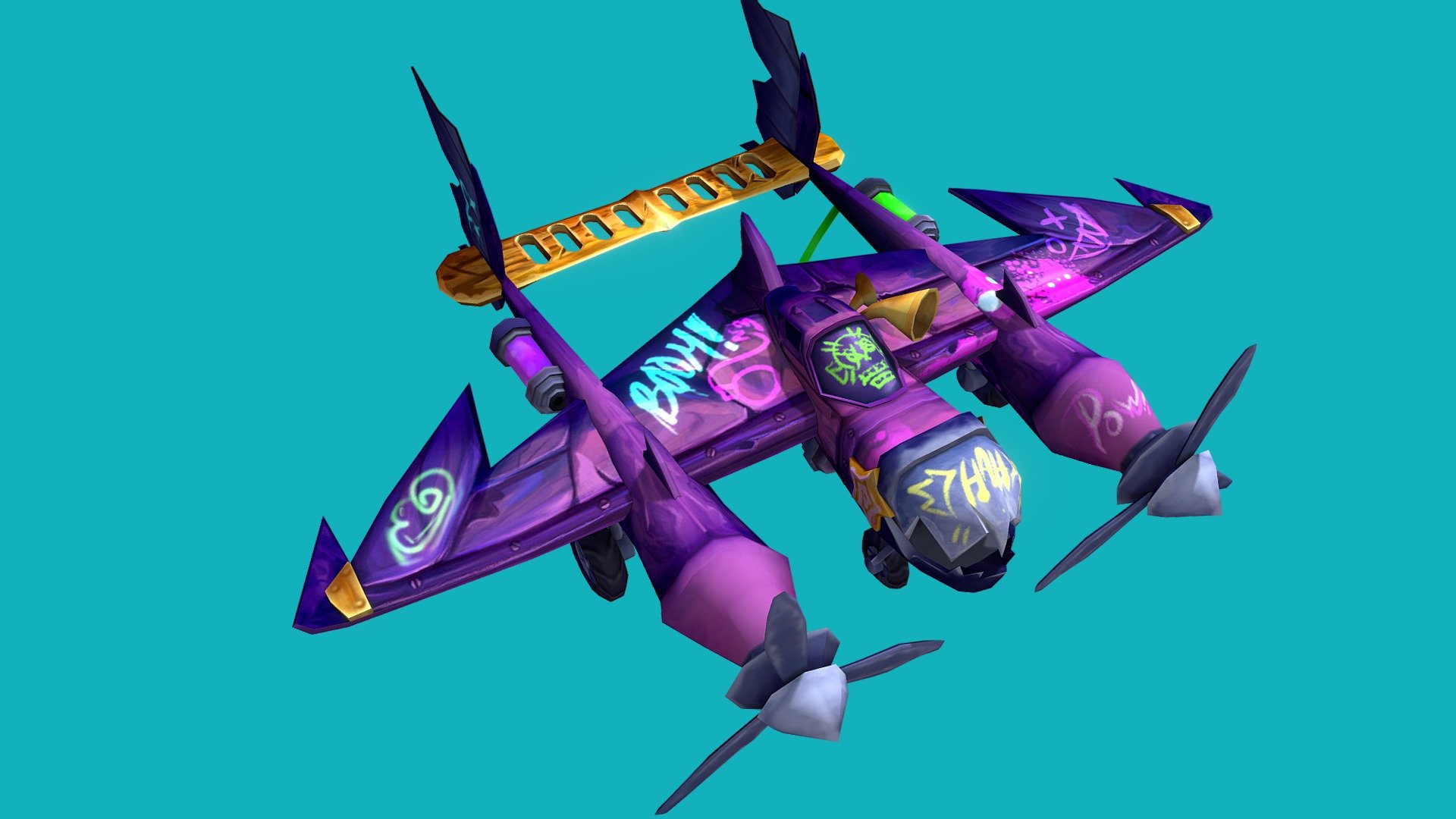 Jinx Winx - Jinx Inspired Plane - 3D model by Sunny Stan (@sunnysoleil ...