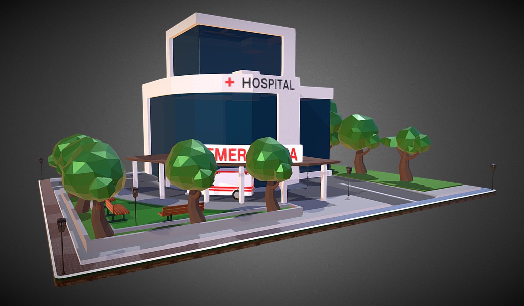 Hospital LPB - 3D model by jdaniel_92 (@jdaniel_gz) [adb0160] - Sketchfab
