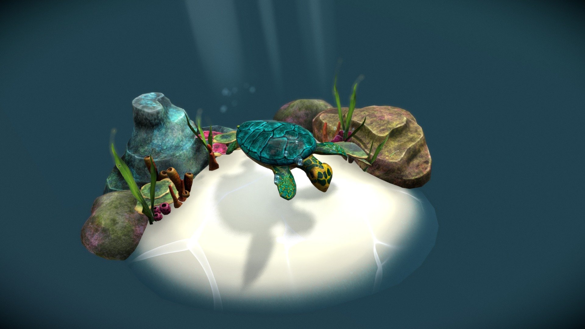 Happy Turtle - 3D model by Josue Ortigoza Ramos (@JosueOR) [adb152f ...