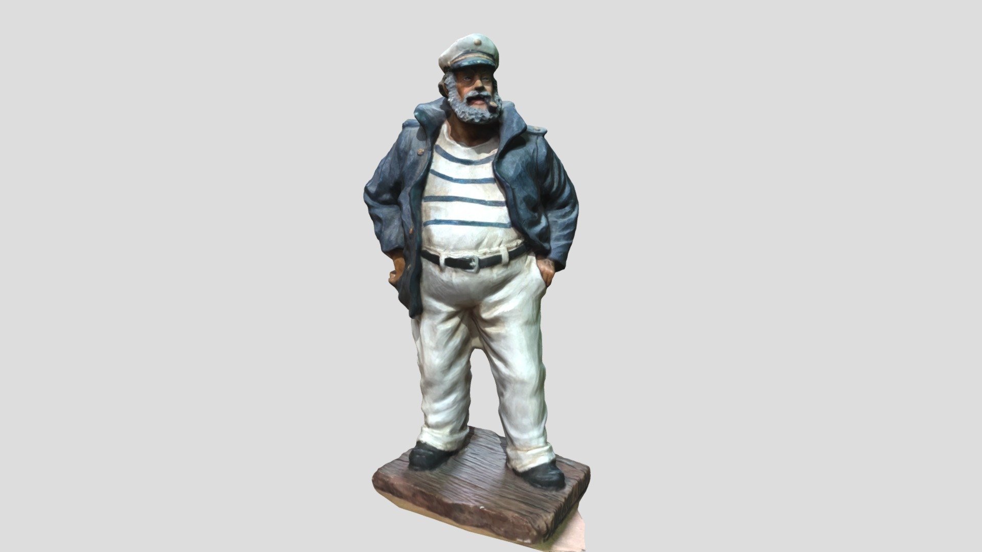 Sea Captain Statue - Download Free 3D model by Media Blend Studios ...