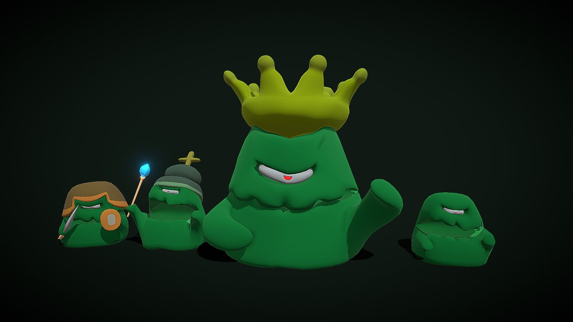 Blob Monsters - 3D model by Soulraider.Dev (@gneissler) [adb375d ...