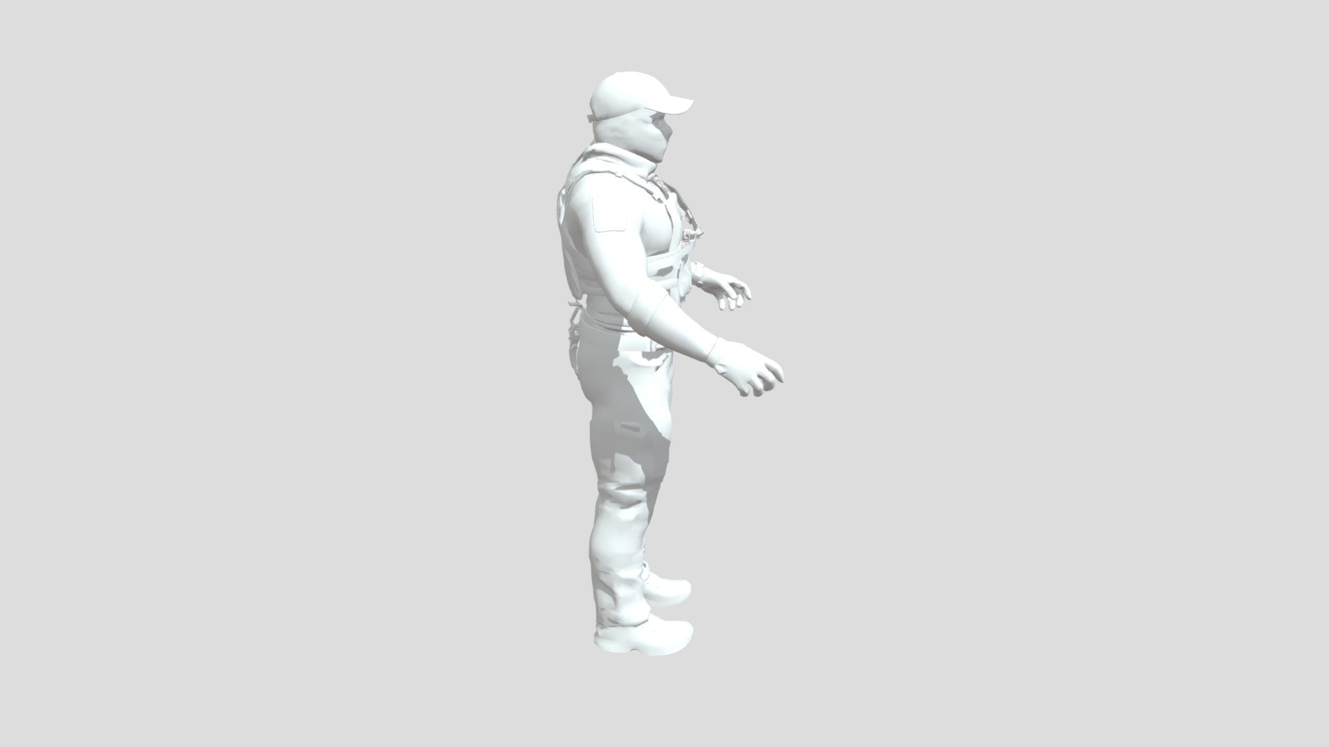 **NO RIG/TEX.** Low-Light No-Light Operator - Download Free 3D model by ...