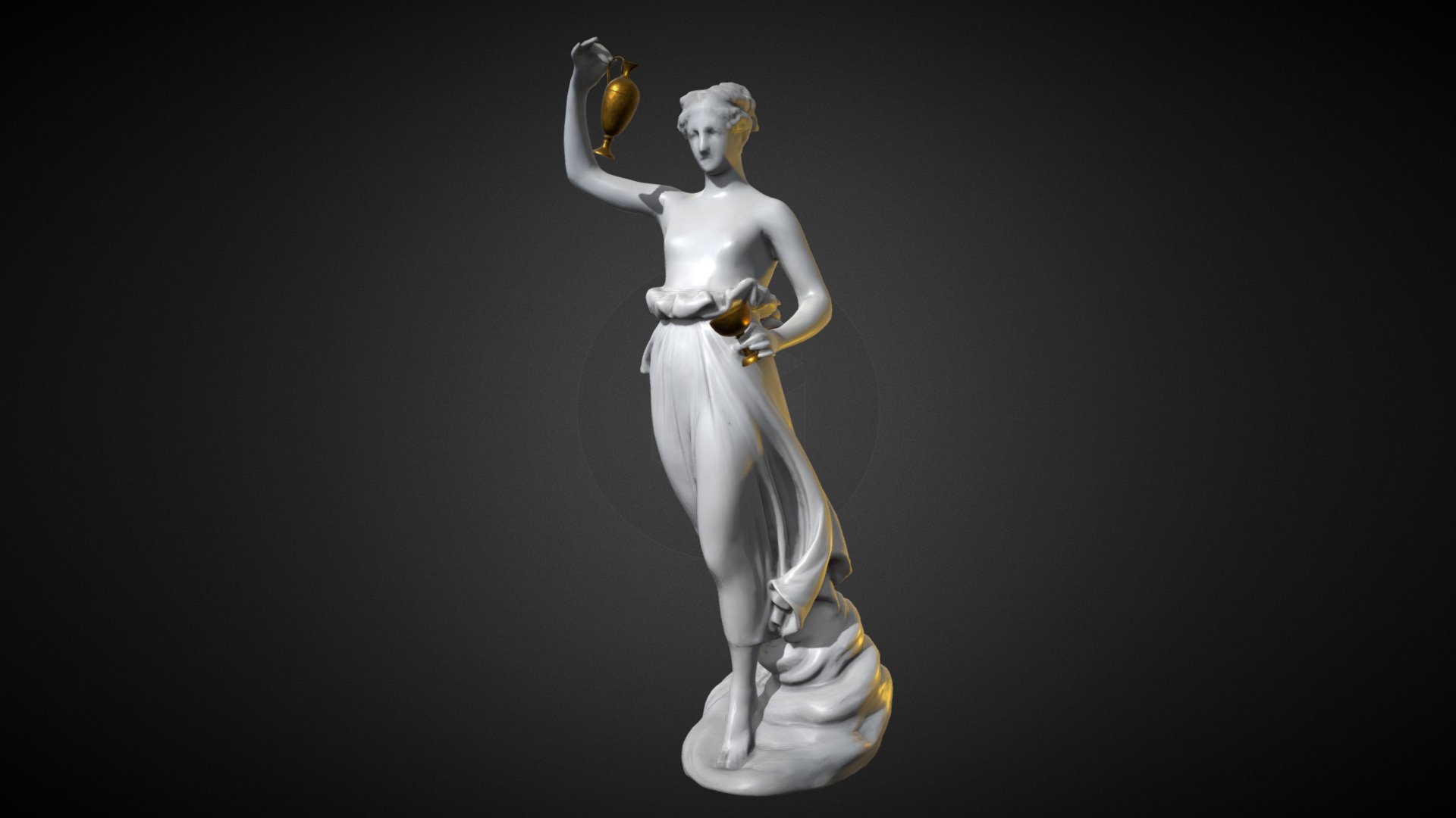 Sculpture Antonio Canova - Hebe - 3D model by martinwaters [adb6b7f ...