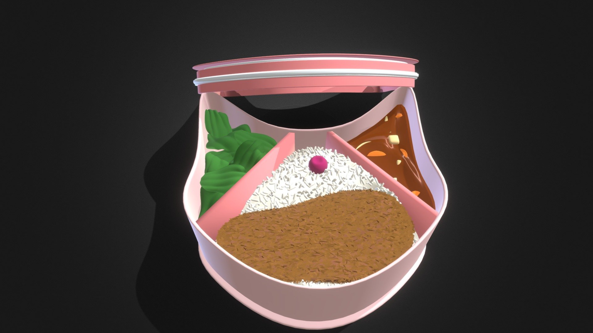 Lunch box - 3D model by CapeMort [adb804c] - Sketchfab