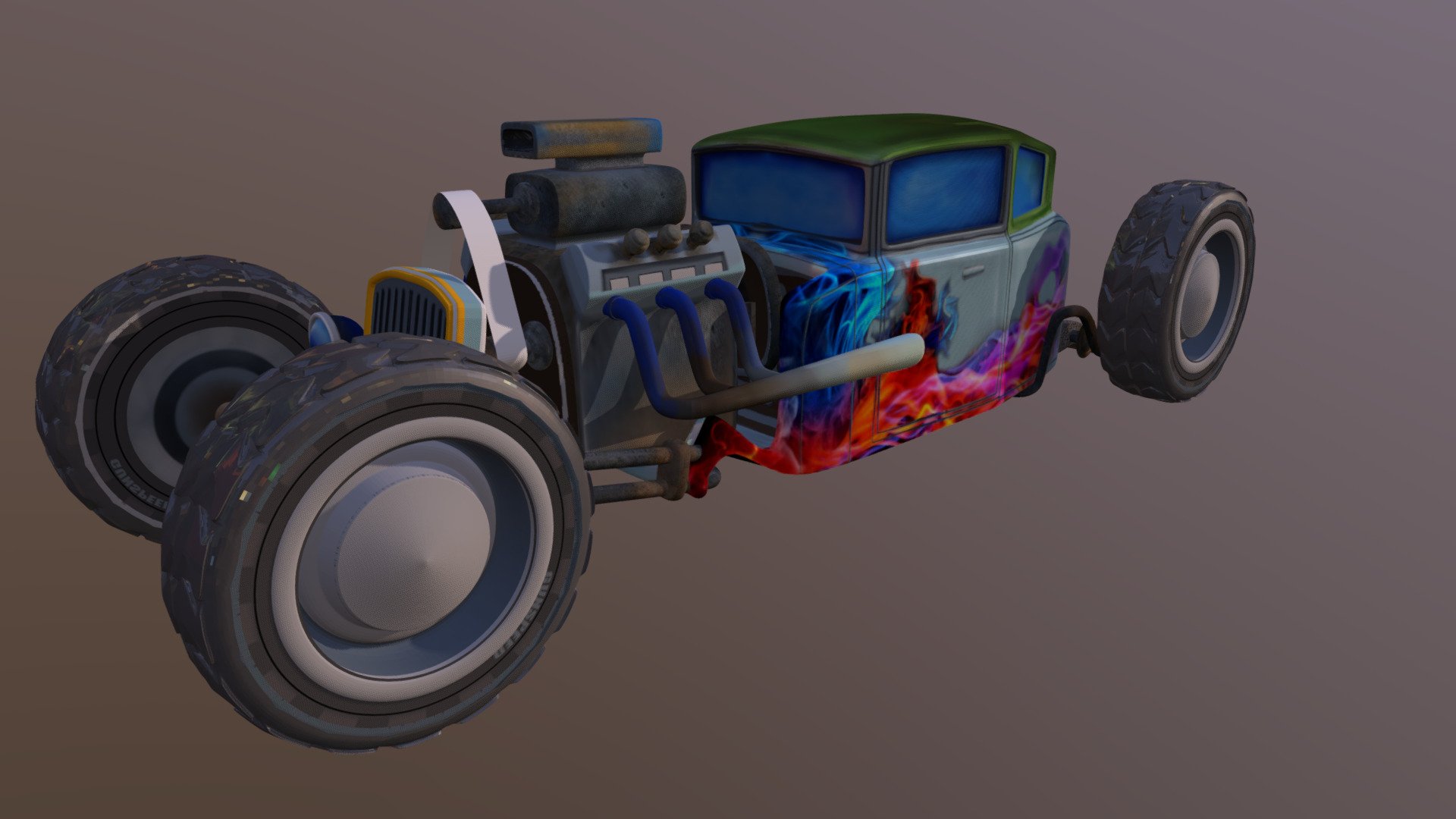 CAR MONSTER - Download Free 3D model by sigitkusnawan [adbb002] - Sketchfab