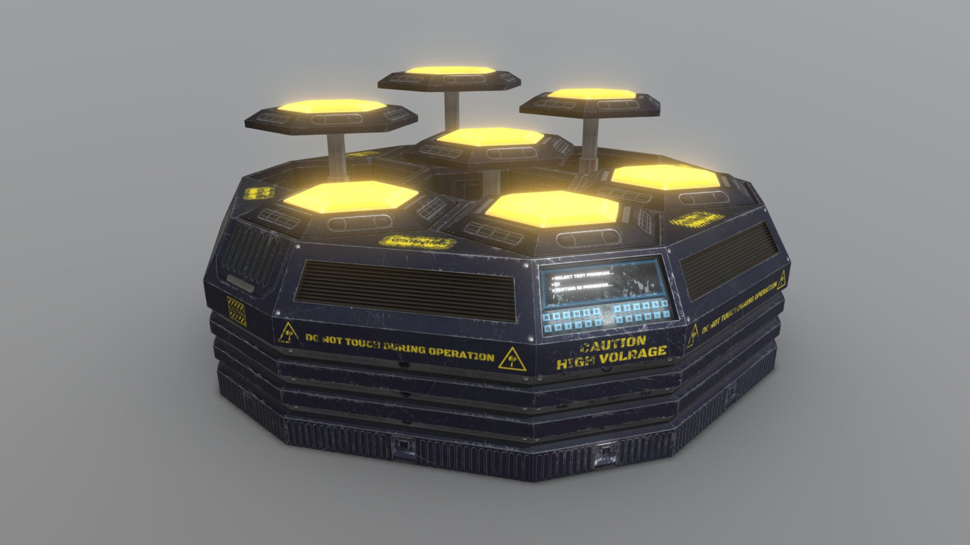 Futuristic Simon Toy - 3D model by DrTr1gger [adc05a5] - Sketchfab