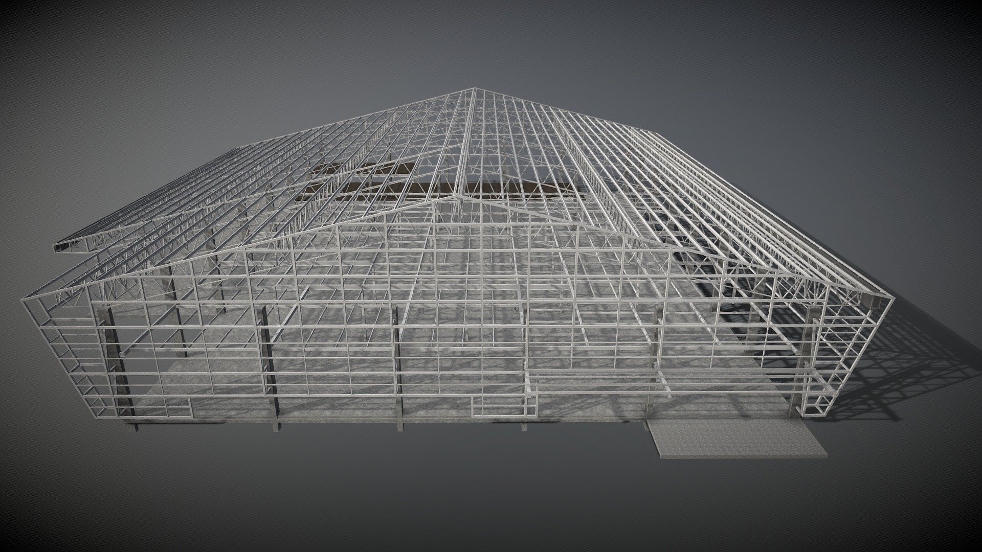 Warehouse structure 2305 - Buy Royalty Free 3D model by Jinda ...