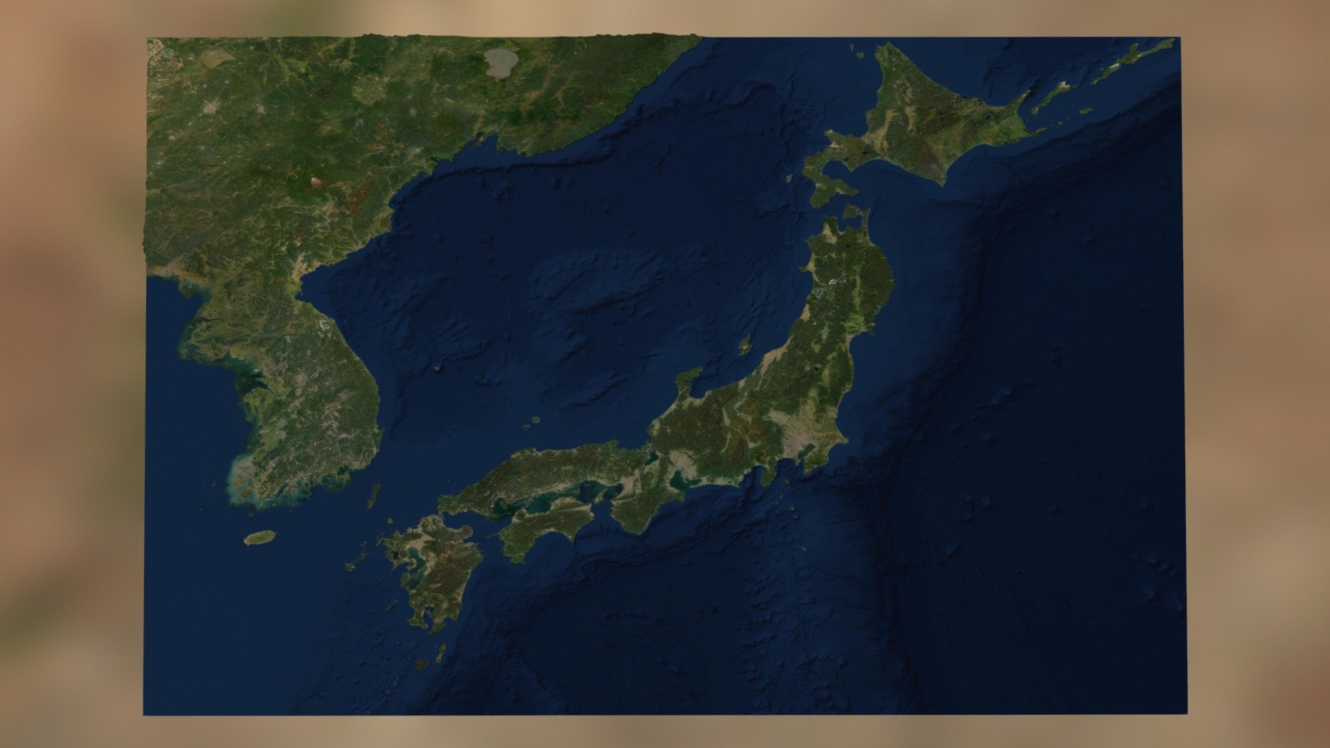 Topography of Japan - 3D model by Yang (@bluepaint0218) [adc27e8 ...