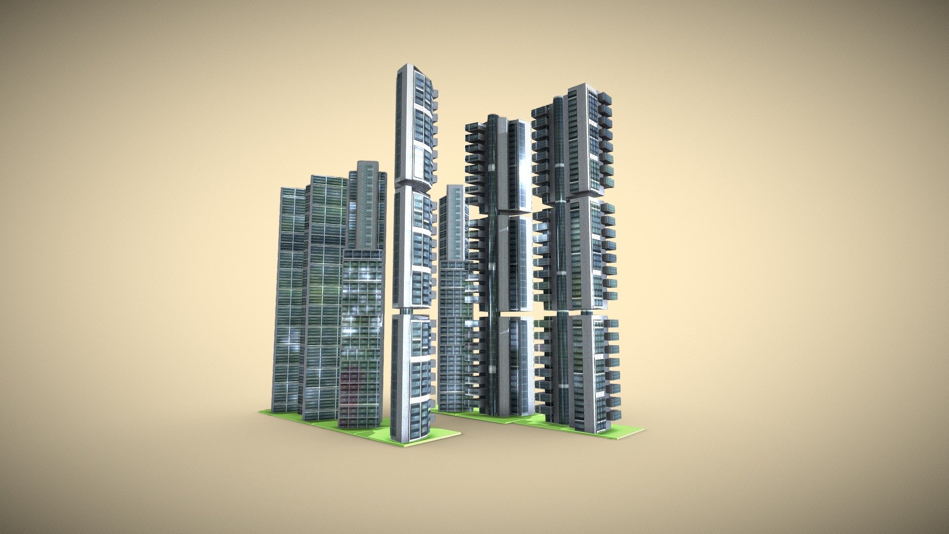 High Rise Building Props - Download Free 3D model by VertaScan [adc2f36 ...
