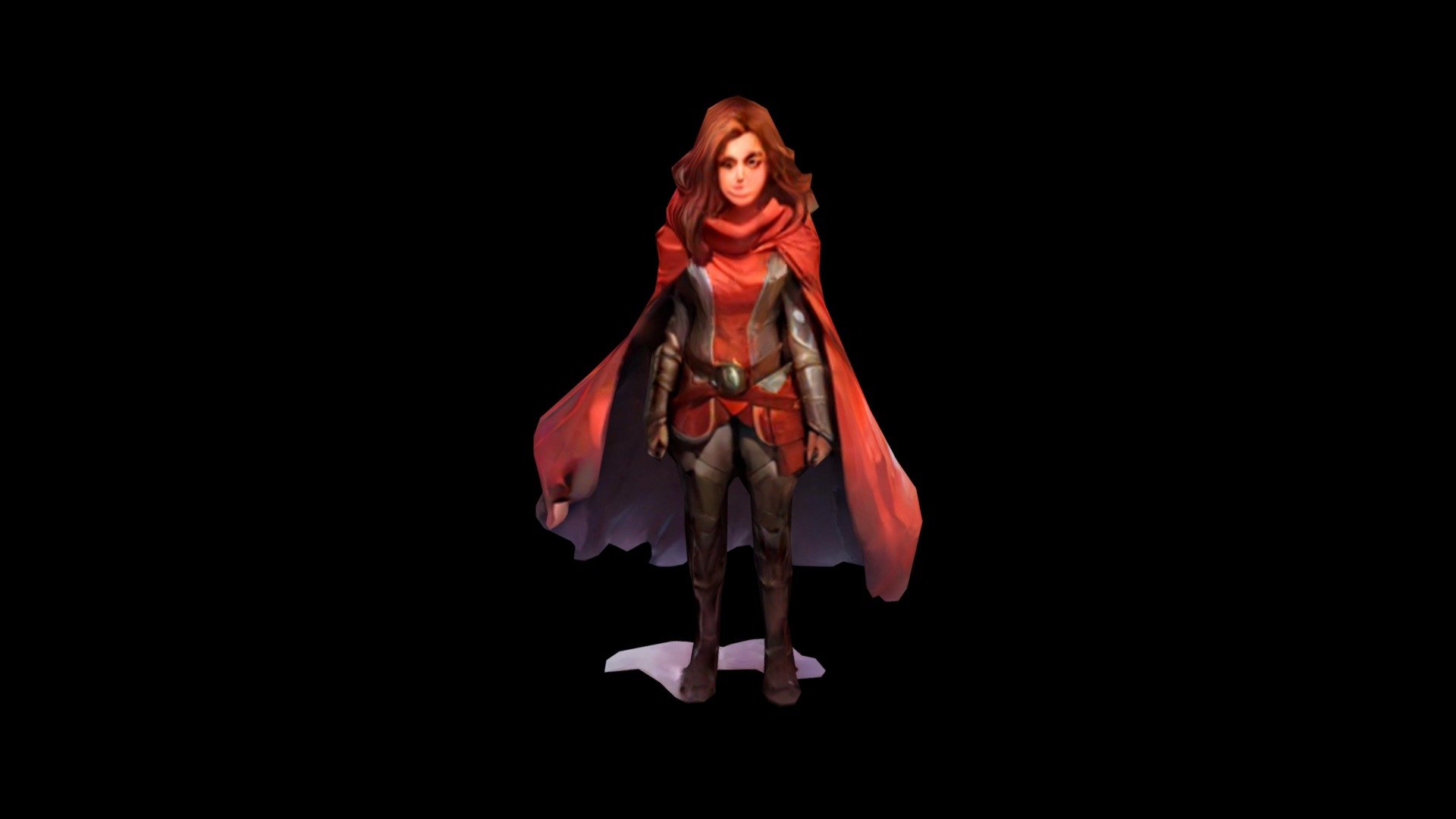 An Illustration of a Female Superhero - Download Free 3D model by ...
