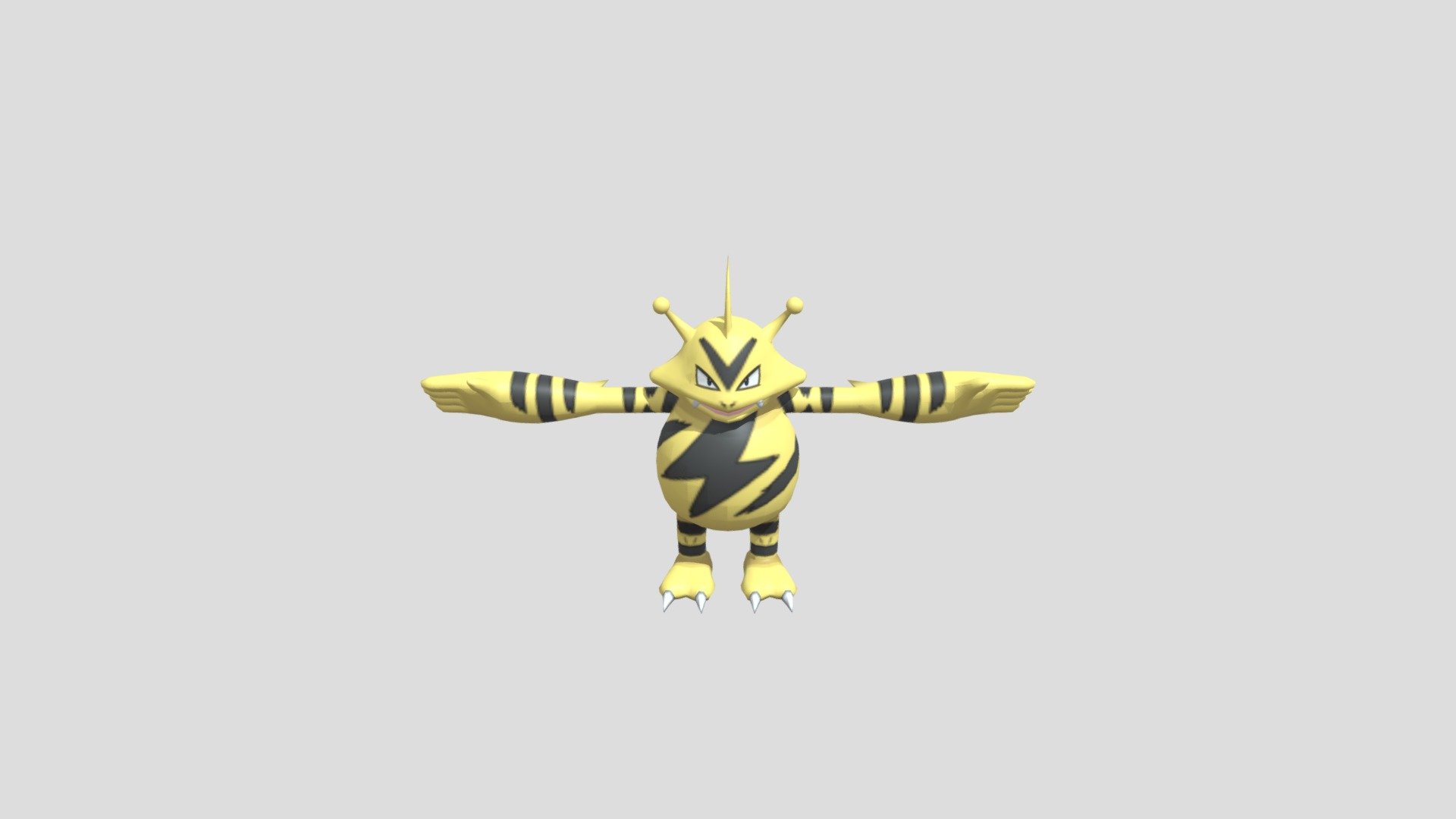 Electabuzz - Pokemon - Download Free 3D model by Chechorams16 [adc5918 ...