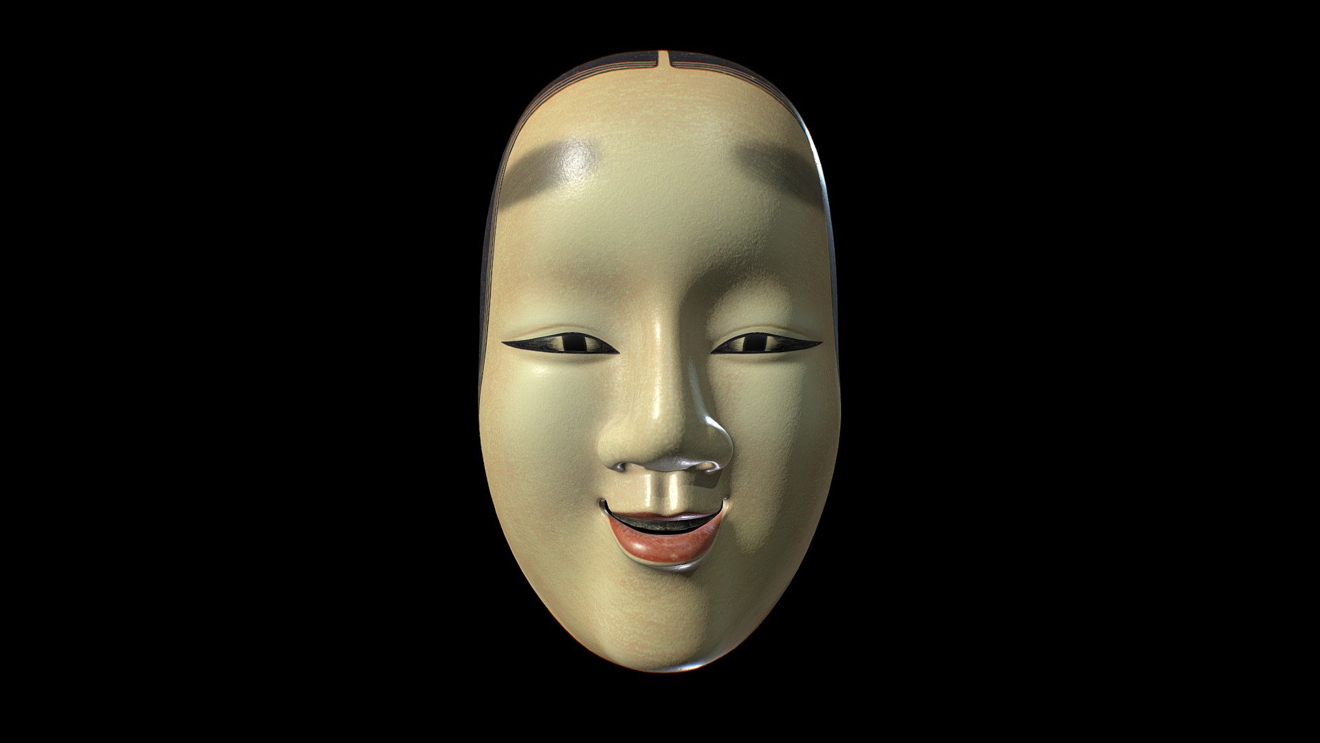 Noh Mask (Female) / 能面 (女) - 3D model by UU CGStation (@uucgstation ...