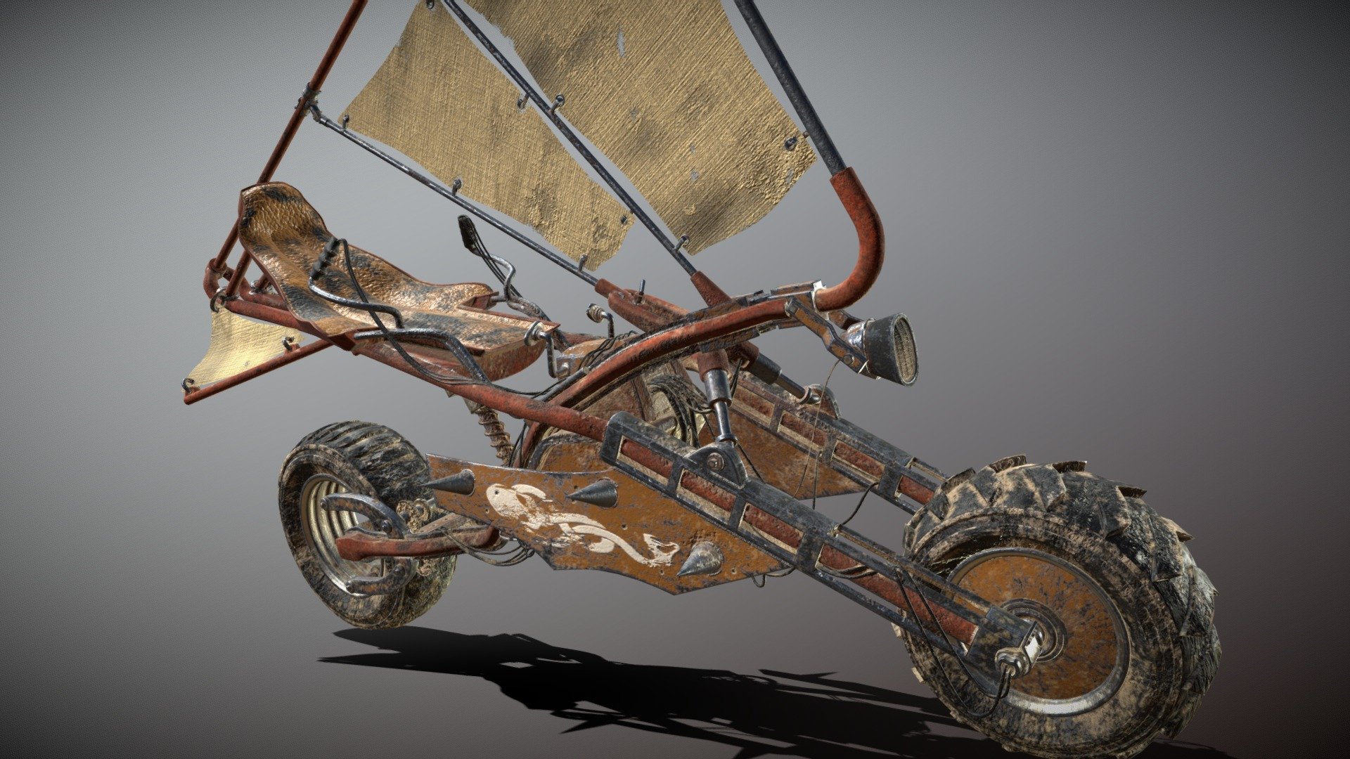 "Dune-Rider" Vehicle | Rustborn | Madmax & Dune - 3D model by Matteo ...