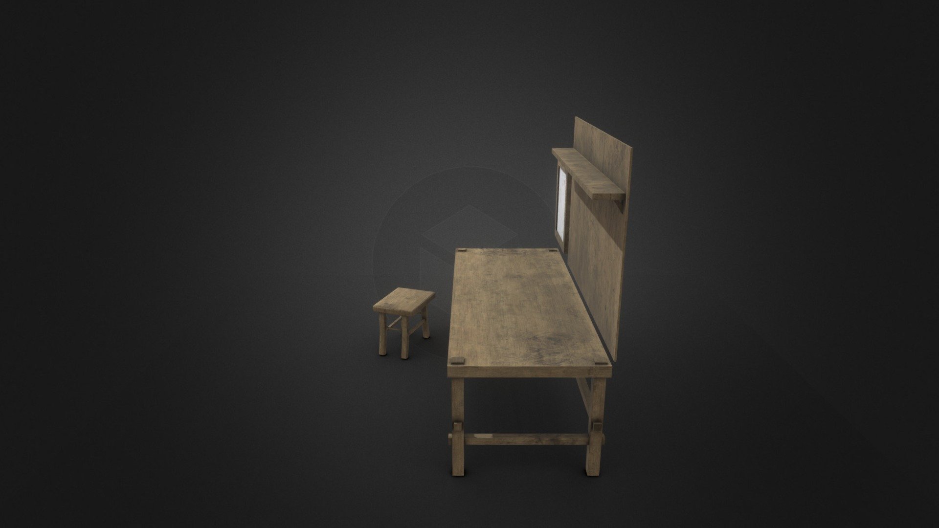 Wooden Workbench - Download Free 3D model by Mohammadhossein Deldar ...