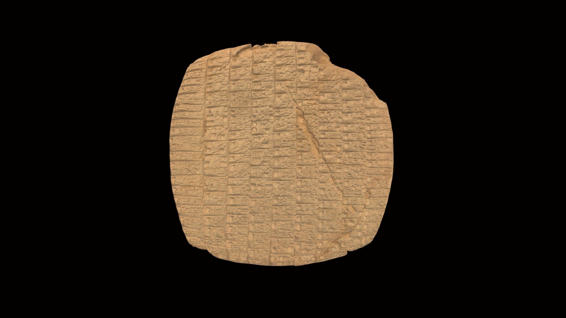Cuneiform Tablet HMANE1904.4.1 - 3D model by Harvard Museum of the ...