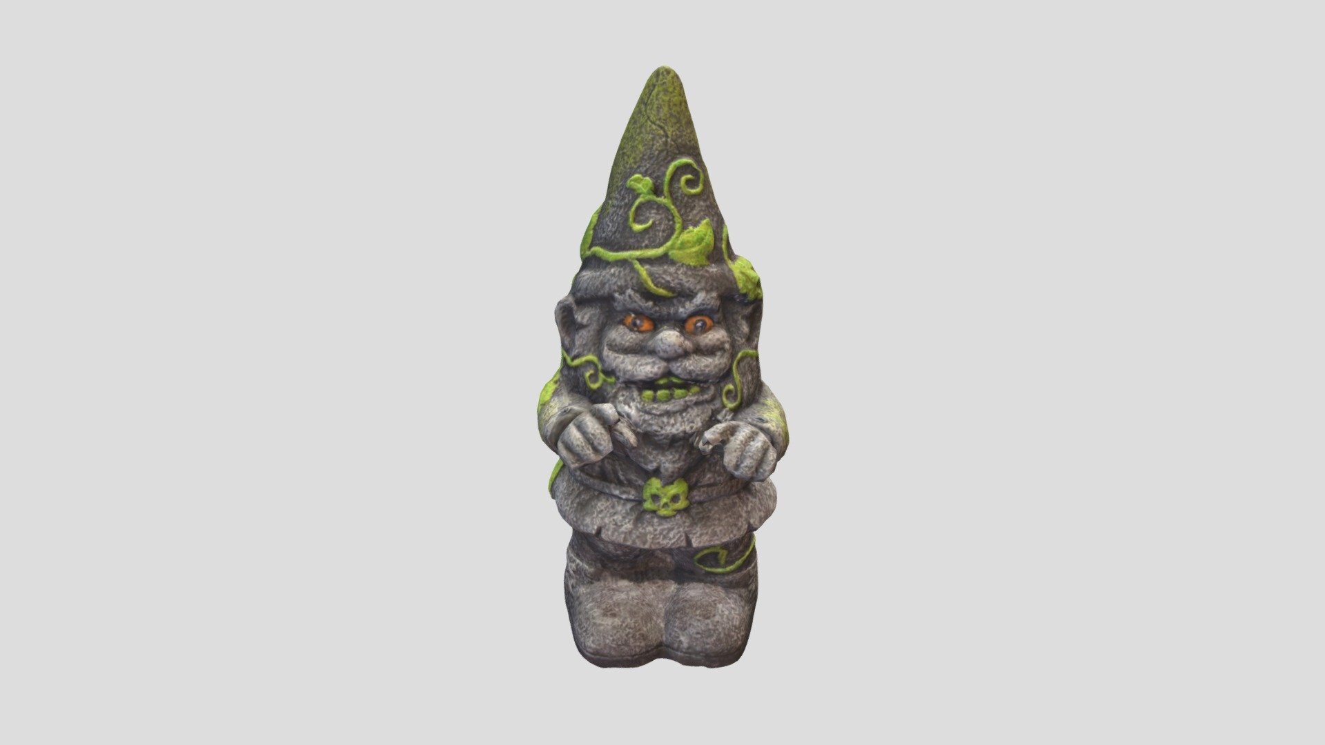 Gnome Zombie Statue - Download Free 3D model by David Wigforss ...