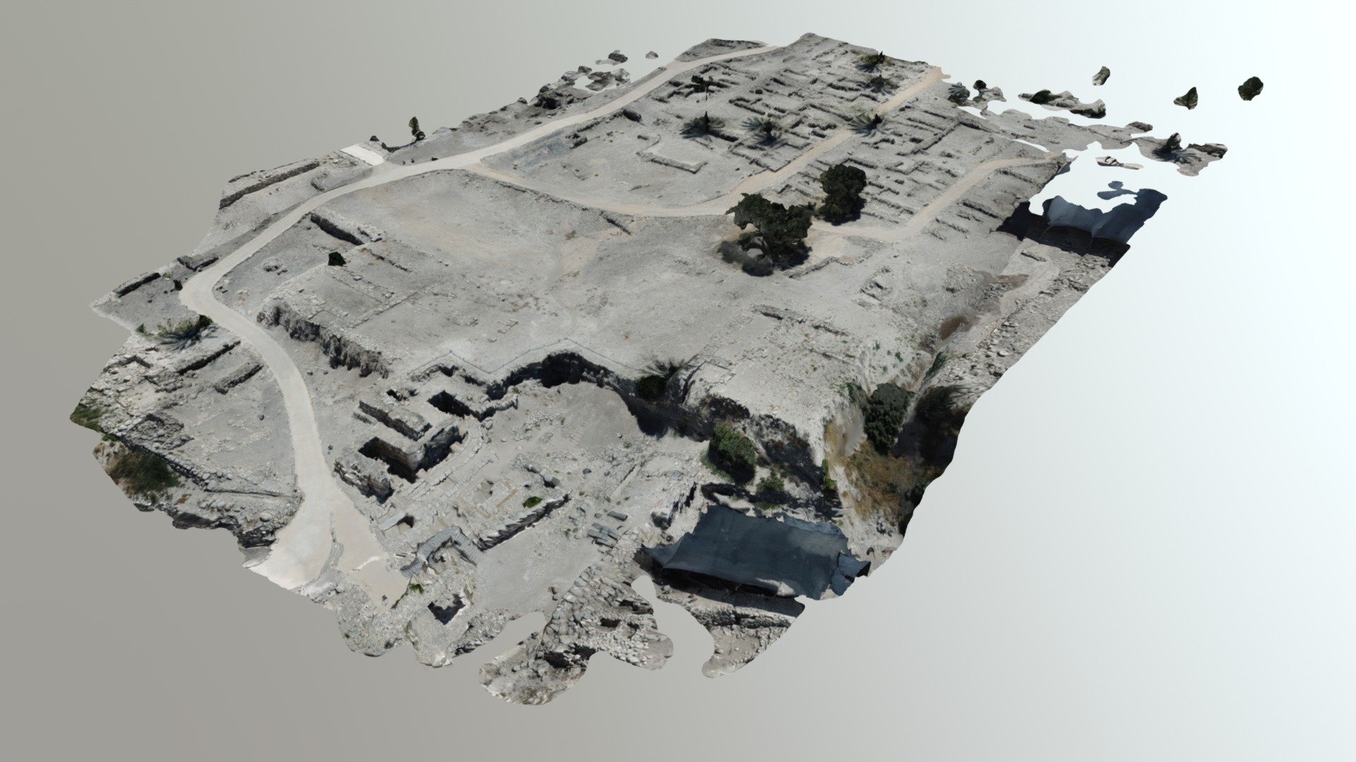 Tel Megiddo Gate Area and Tell Center - 3D model by Jezreel Valley ...