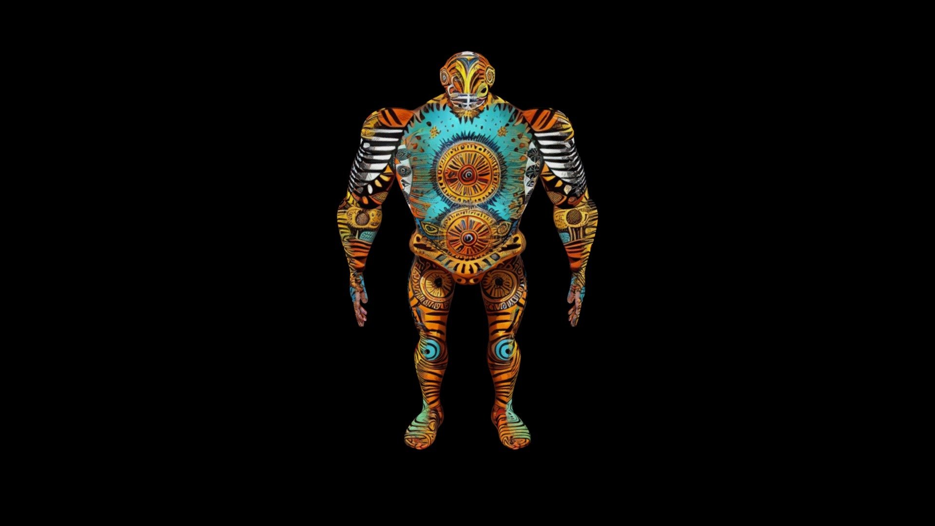 Meshy body painting Samuel Davis - Download Free 3D model by klrxyz ...
