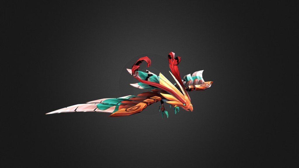 Dota 2 Workshop: Span of the August Rooster Bird - 3D model by ...